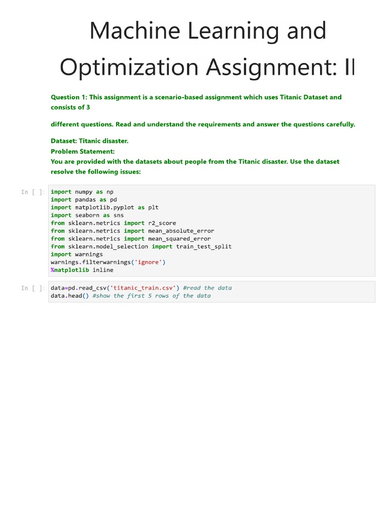 Assignment 2 MLO | PDF