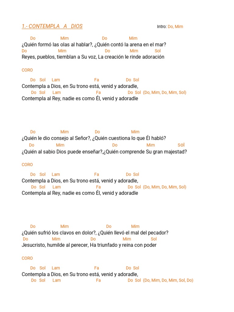 Contempla A Dios | PDF