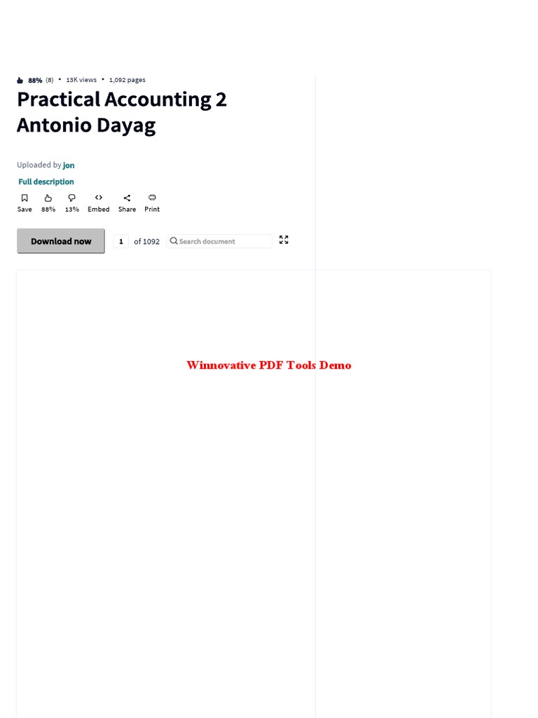 Practical Accounting 2 by Antonio Dayag | PDF | Business