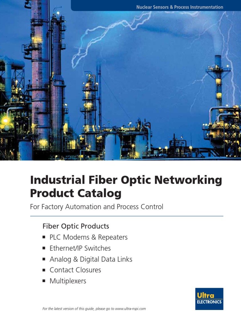 Industrial Fiber Optic Networking Product Catalog | PDF | Network ...