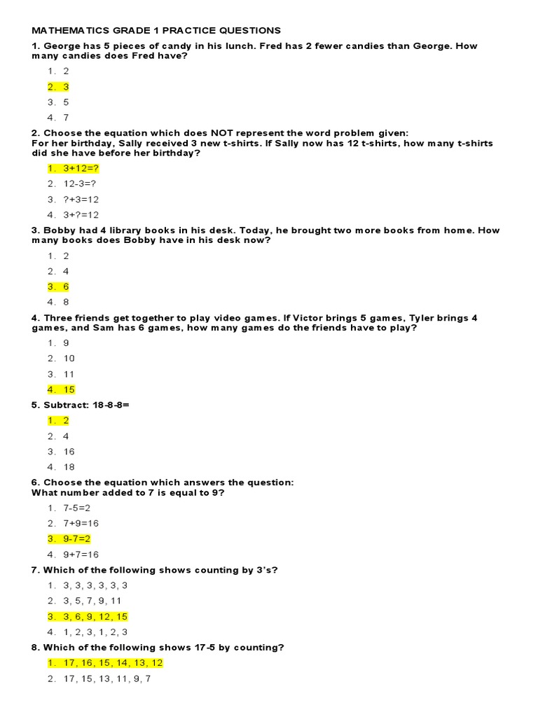 Gen Ed Math Questionnaires | PDF | Triangle | Elementary Geometry