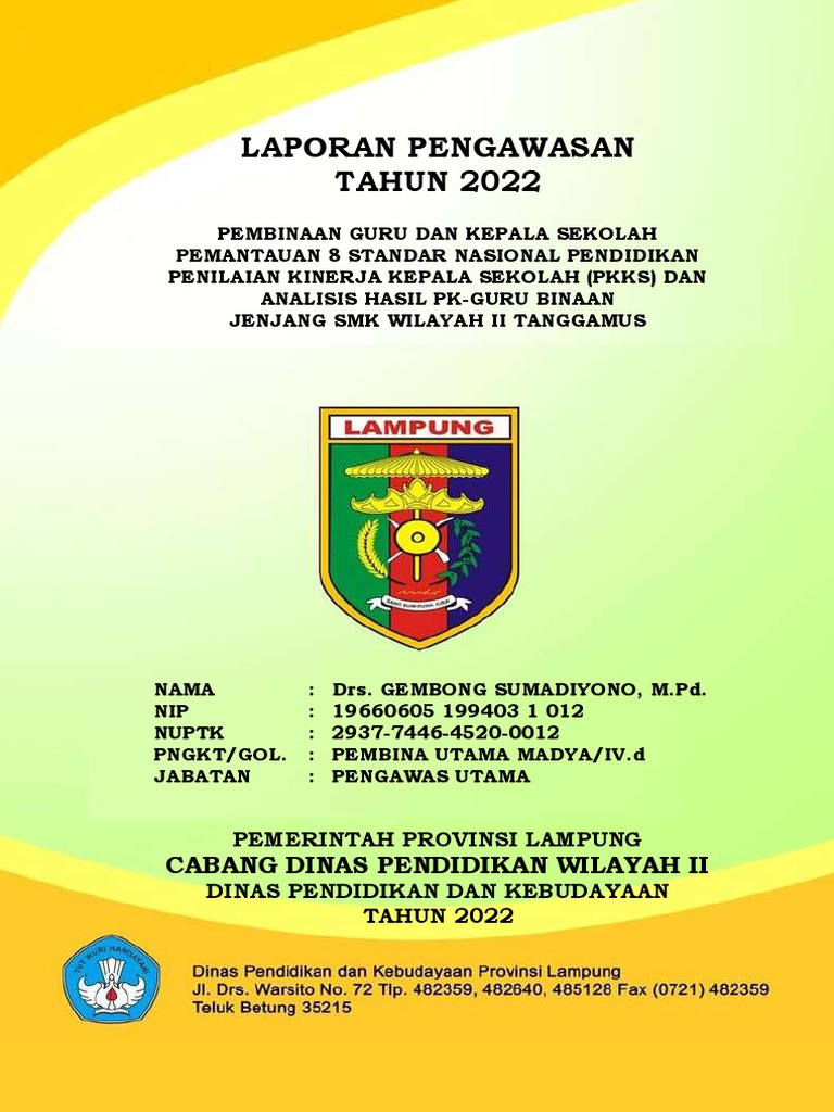 Laporan Pengawasan Sekolah 2022 | PDF