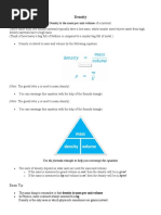 Notes - RP 05 Density - AQA Physics GCSE | PDF | Density | Volume