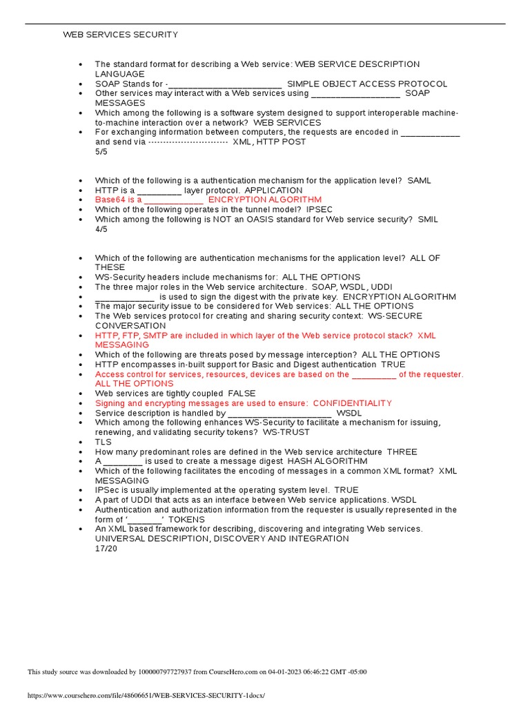 Web Services Security 1 | PDF | Web Service | Soap