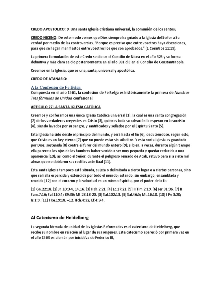 Credo Apostolico | PDF | Religión y espiritualidad