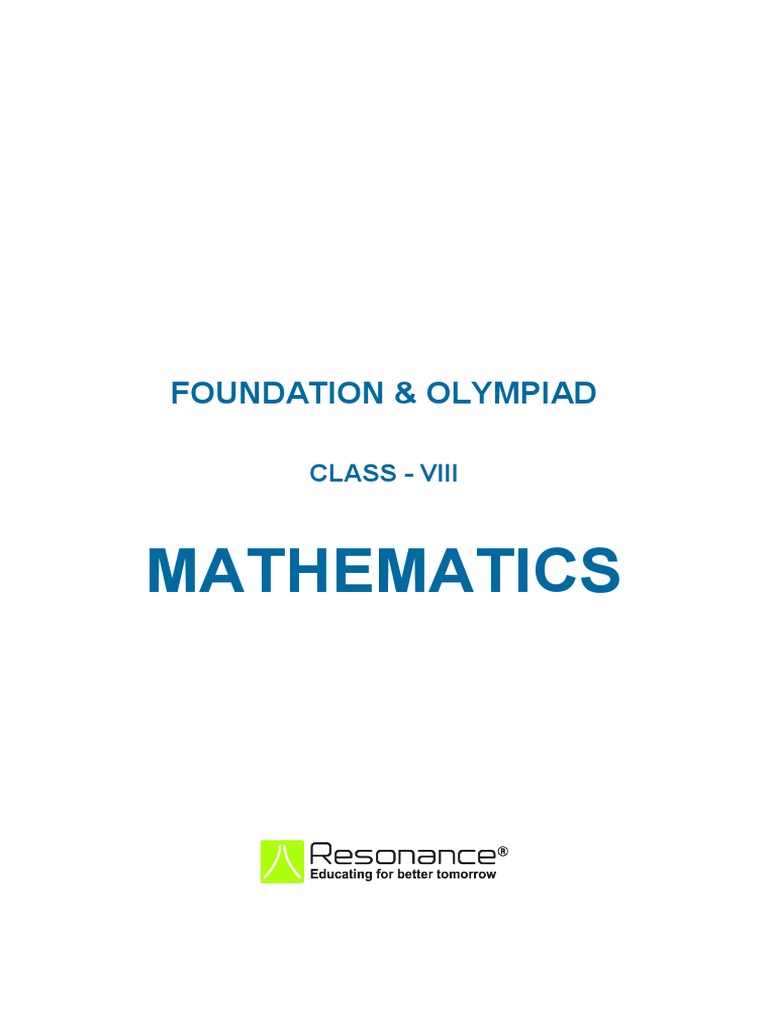 Mathematics: Foundation & Olympiad | PDF | Numbers | Elementary Mathematics