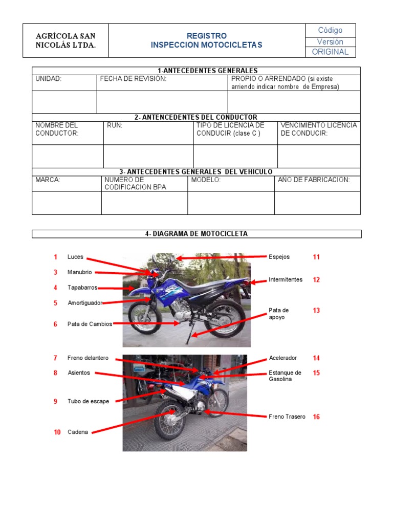 Check List - Motocicleta | PDF | Motocicleta | Vehículos