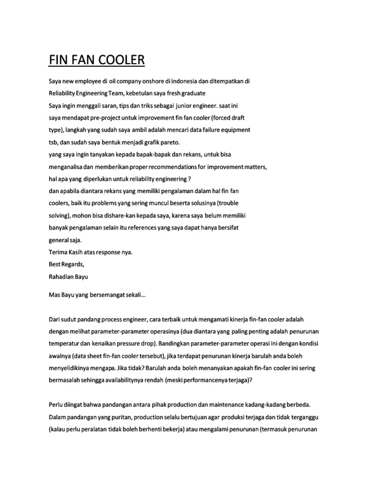 PDF Fin Fan Coole | PDF