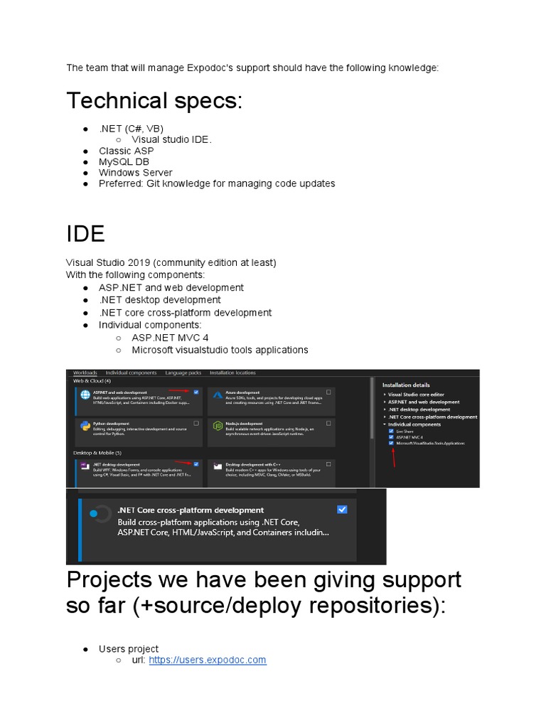 Expodoc Handover V 0.1 | PDF | Microsoft Windows | Software Development