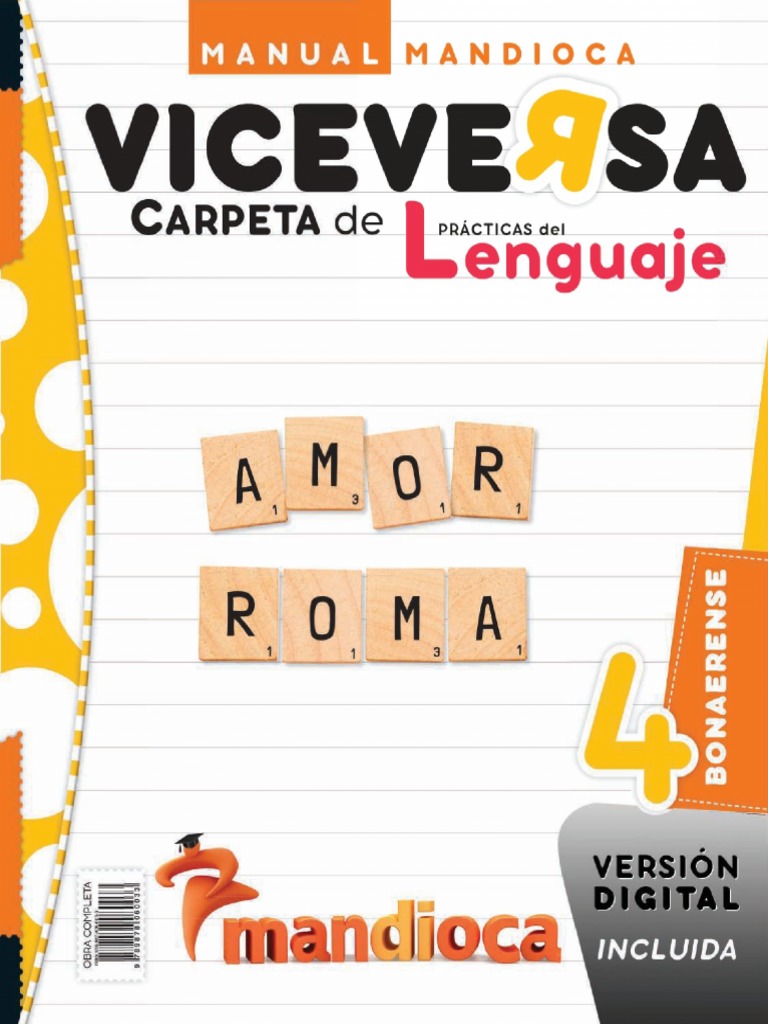 Viceversa 4 - Carpeta de Practicas Del Lenguaje - Mandioca | PDF