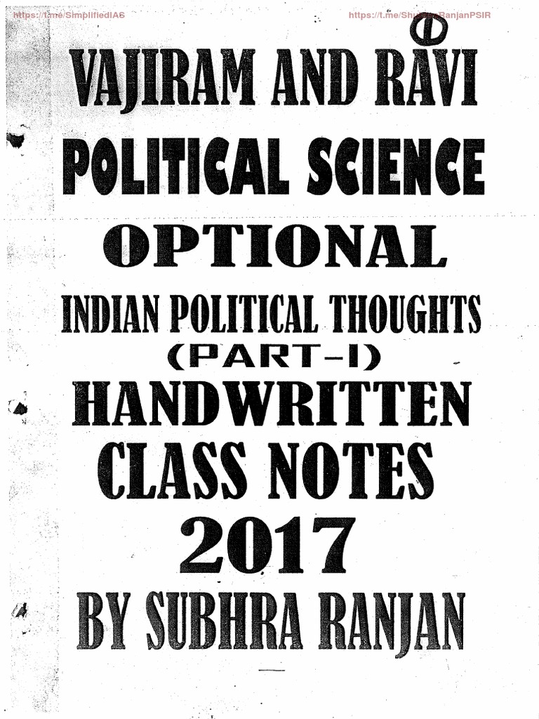 Shubhra Ranjan Notes - 200+ Pages | PDF