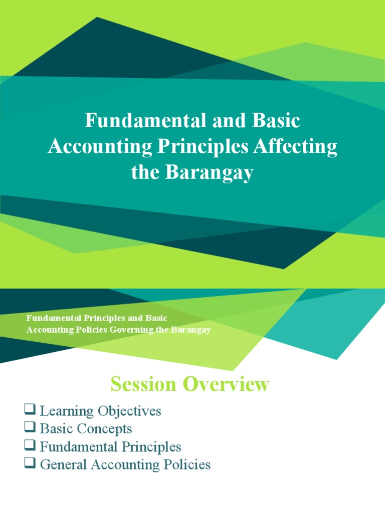 03-Slides - Fundamental and Basic Accounting Principles | PDF ...