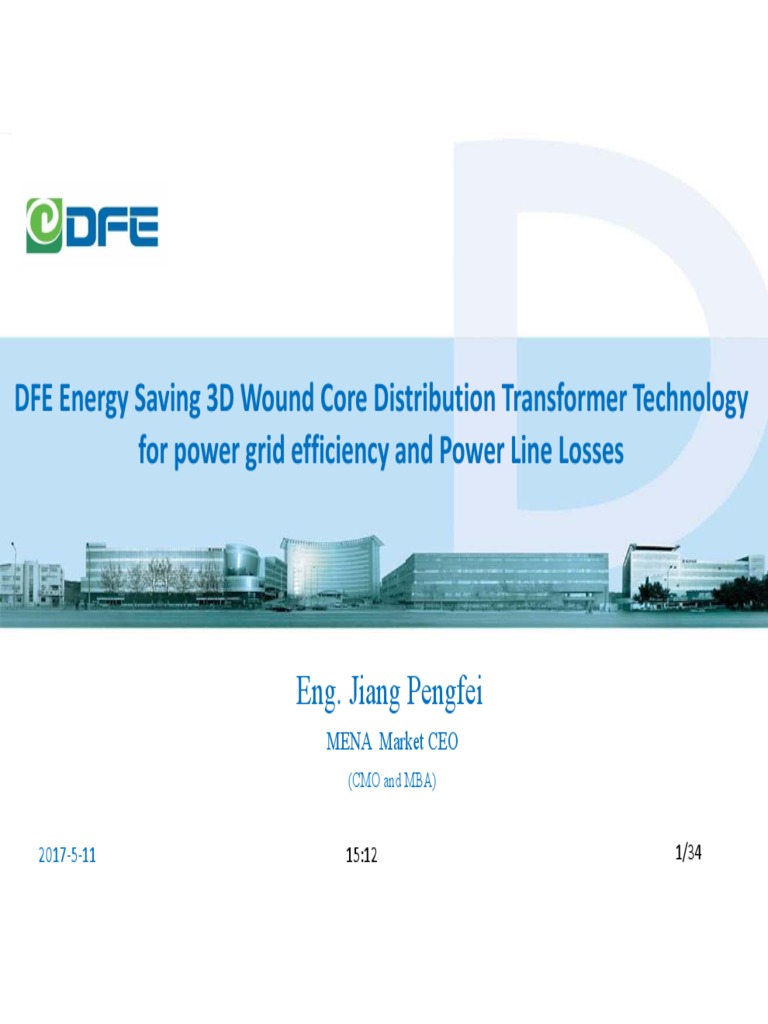 01 DFE 3D Wound Core Technology | PDF | Transformer | Electric Power Transmission