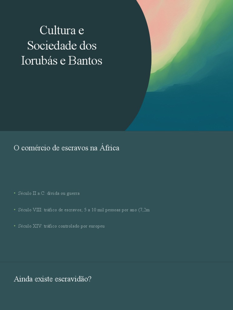 (UNIDADE 1 - TEMA 3) Os Povos Iorubá e Banto | PDF | Escravidão