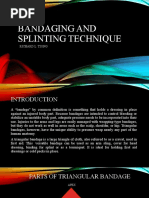 Triangular Bandaging | PDF | Elbow | Musculoskeletal System