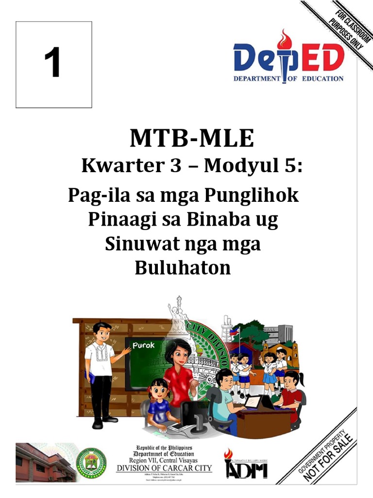MTB-MLE 1 Q3 Module 5 Week 5 - v.01-CC-released-12April2021 | PDF