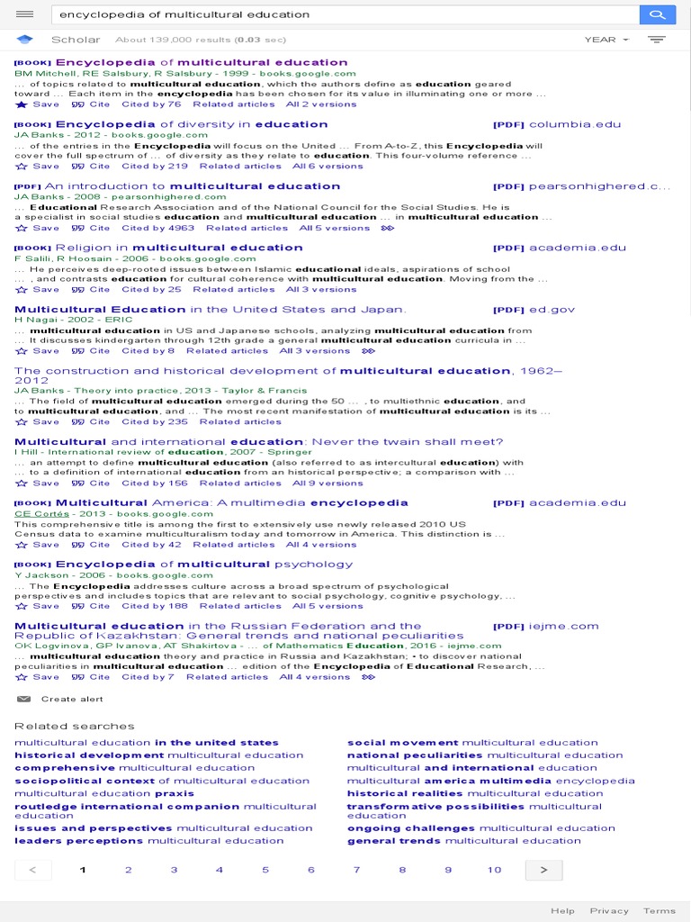 Encyclopedia of Multicultural Education - Google Scholar | PDF ...