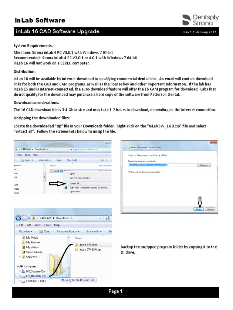 Inlab 16 v1.1 Software Installation Instructions | PDF | Zip (File ...