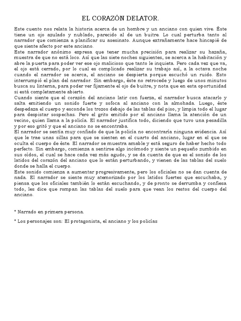 El Corazón Delator | PDF