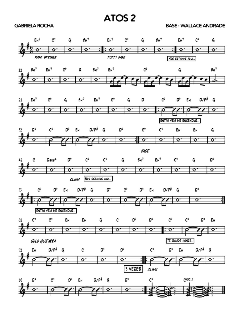 Atos 2 - Partitura Completa | PDF