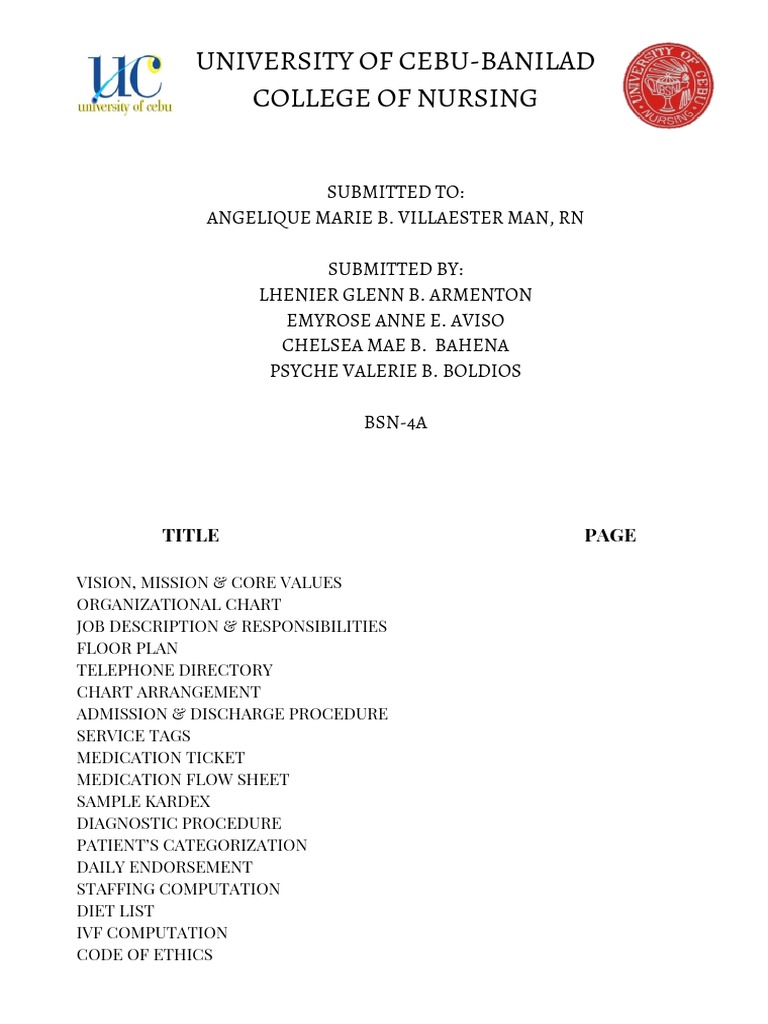 University of Cebu-Banilad College of Nursing | PDF