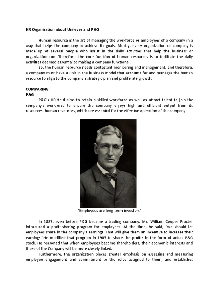 Comparing PG and Unilever | PDF | Human Resource Management | Employment