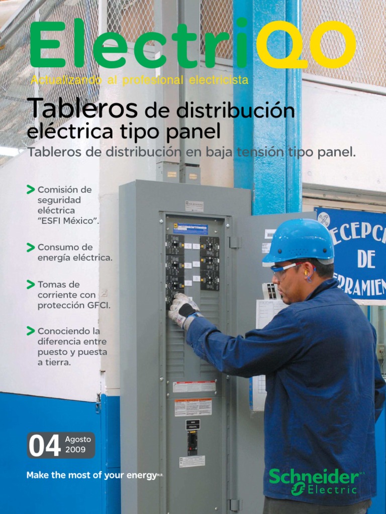 Tableros de Distribucion Electrica Tipo-1 | PDF | Ingenieria Eléctrica ...