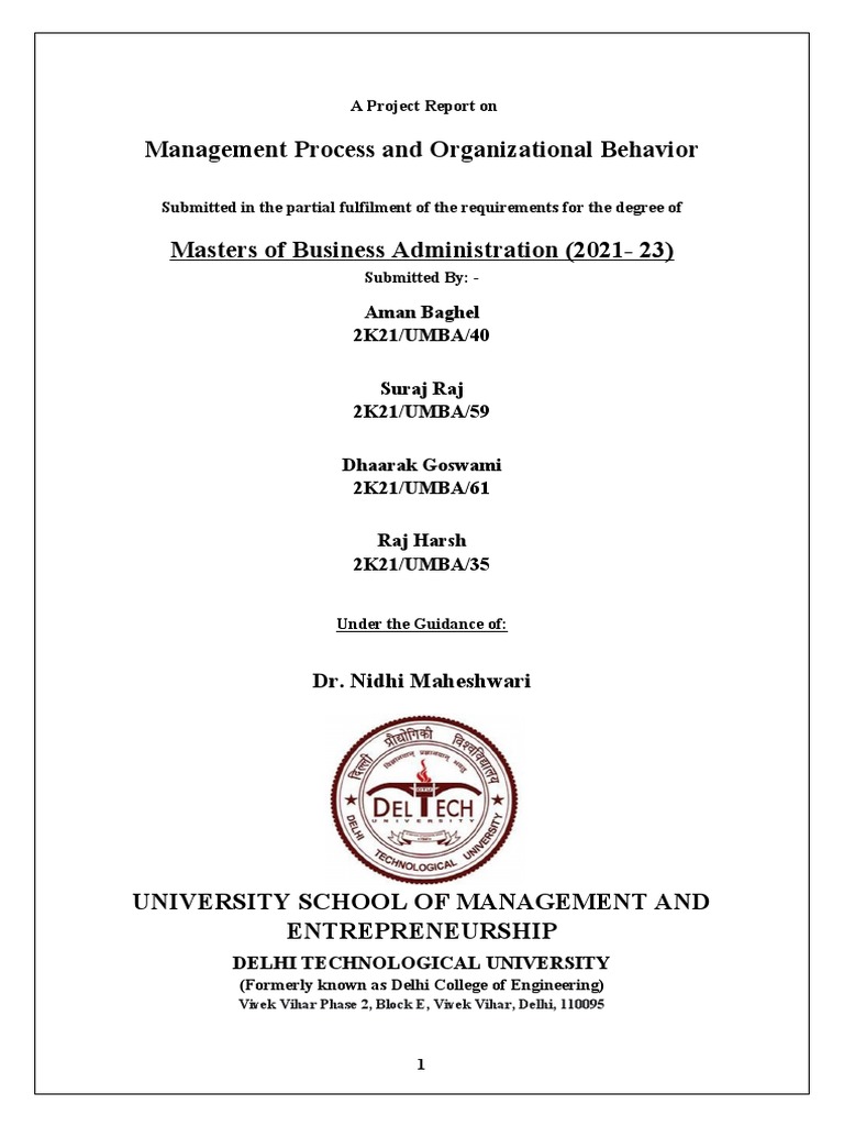 Project Report MPOB | PDF | Employment | Behavioural Sciences