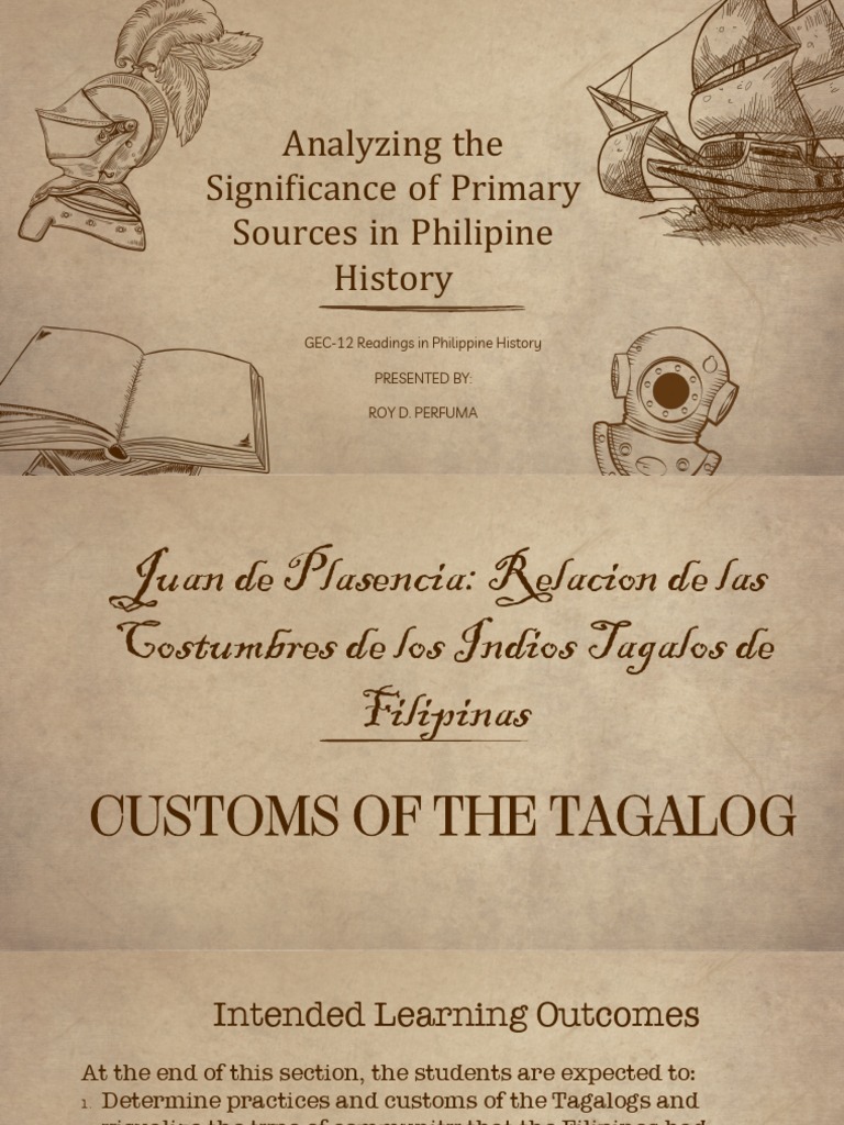 Customs of The Tagalog by Juan de Plasencia | PDF | Philippines