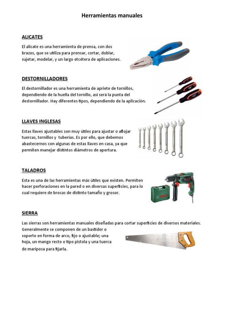 Herramientas Manuales | PDF
