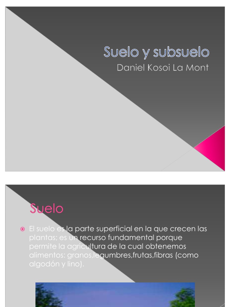 Suelo y Subsuelo Exposición de Geografia | PDF | Petróleo | Metales ...