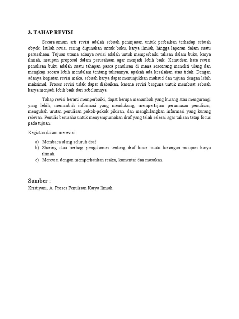 Tahap Revisi | PDF