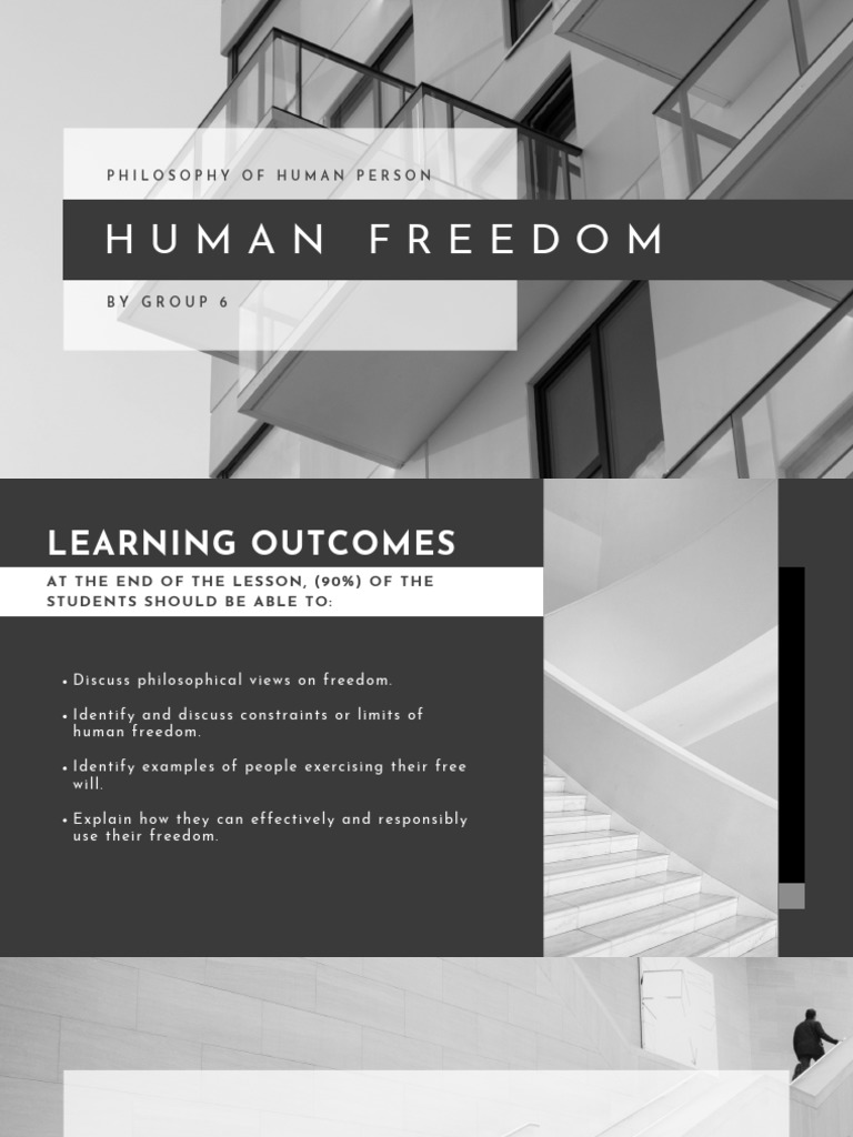 Human Freedom: Philosophy of Human Person | PDF | Political Freedom ...