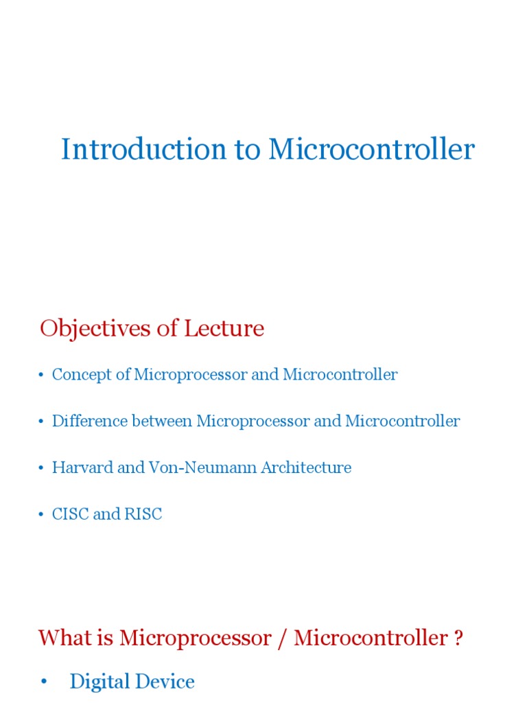 1.1 Introduction To Microcontroller1 | PDF | Art