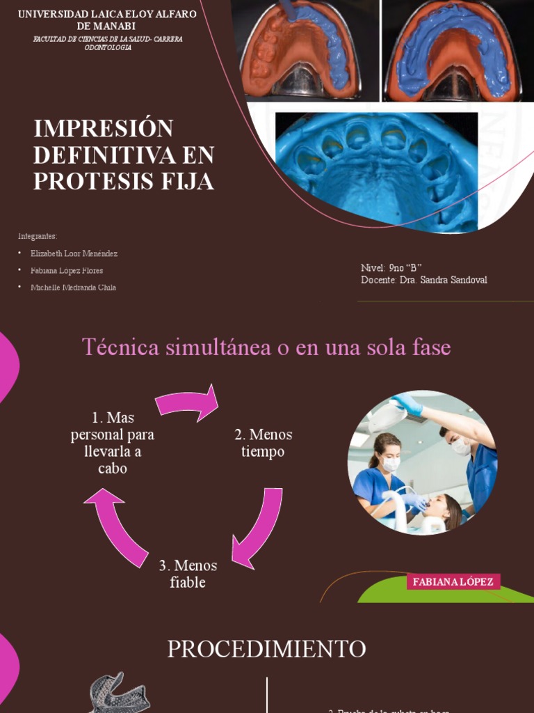 Impresión Definitiva en Protesis Fija | PDF | Silicona | Ciencias fisicas