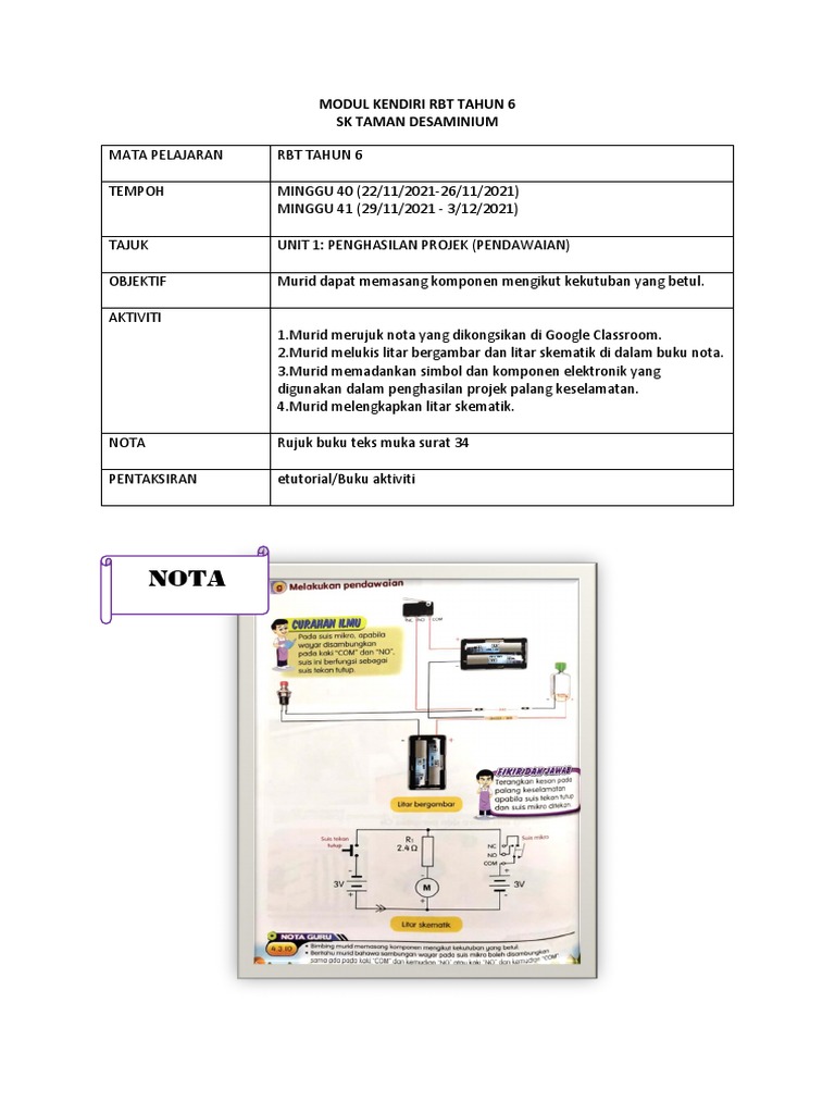 Modul Kendiri RBT Tahun 6 | PDF