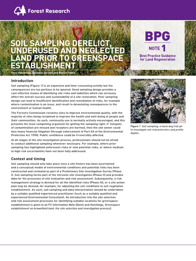 BPG 01 | PDF | Soil | Sampling (Statistics)