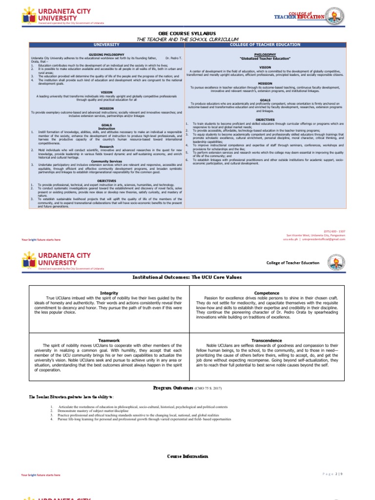 Obtlp TTTSC | Download Free PDF | Curriculum | Teachers