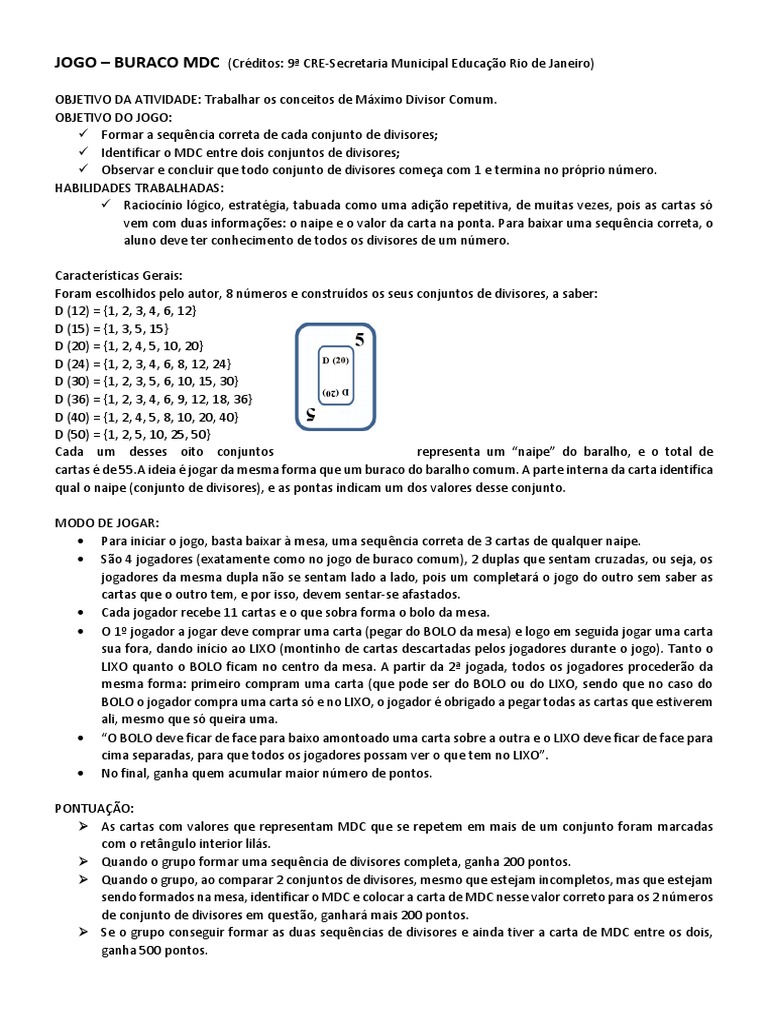 Jogo MDC | PDF