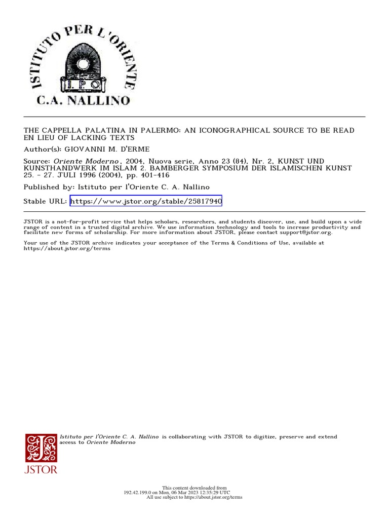 This Content Downloaded From 192.42.199.0 On Mon, 06 Mar 2023 12:35:29 UTC | PDF | Art