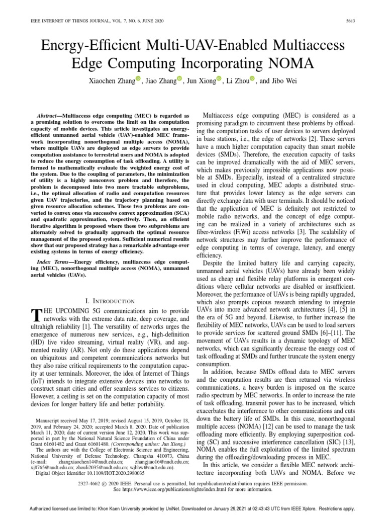 Energy-Efficient Multi-UAV-Enabled Multiaccess Edge Computing ... Energy-Efficient Multi-UAV-Enabled Multiaccess Edge Computing ...