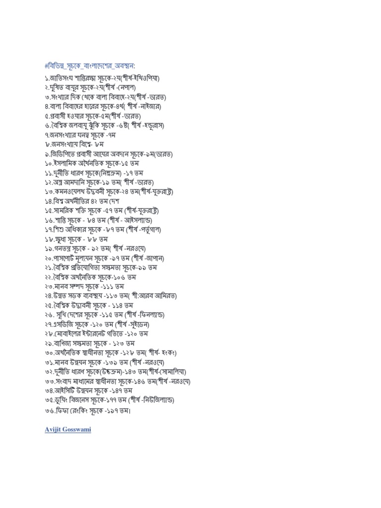 Sonali SO GK Compilation | PDF