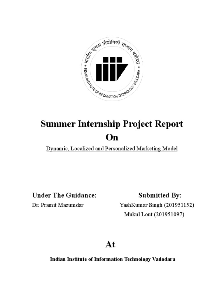 Advertising Models Summer Intern Report | PDF | Databases | Advertising