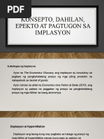 DAHILAN AT BUNGA NG IMPLASYON Notes | PDF