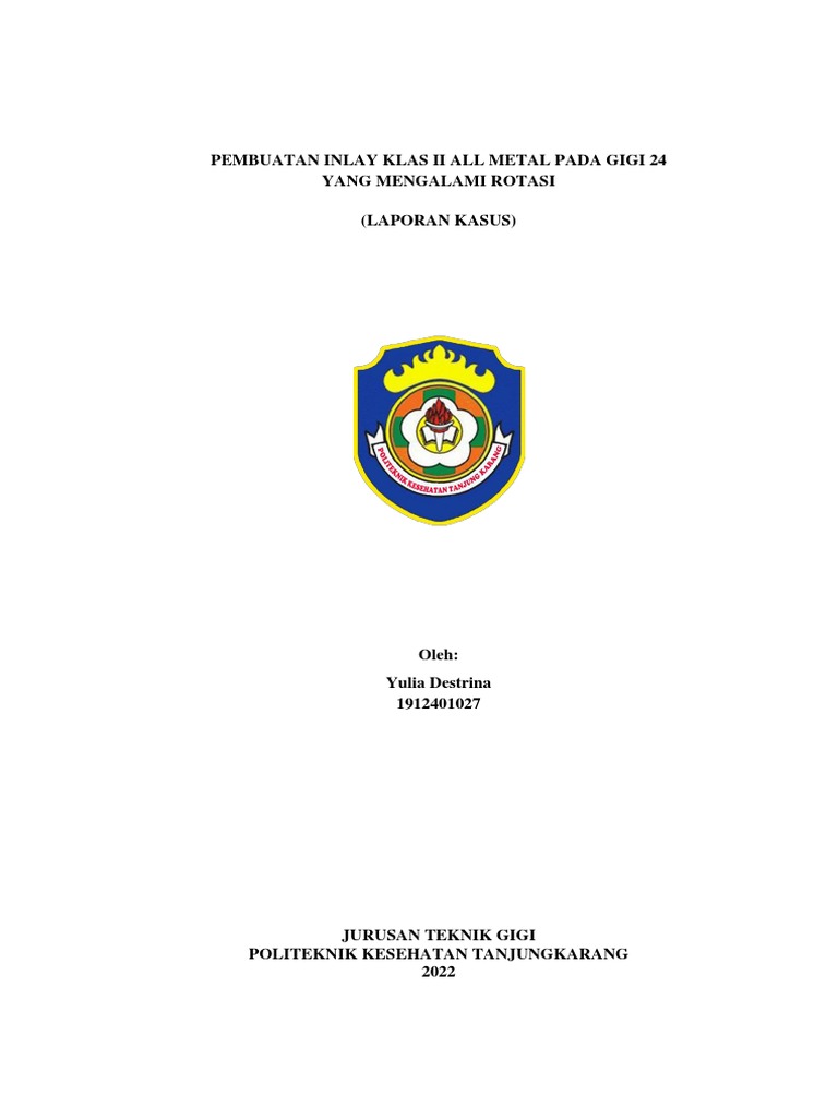 Inlay Klas II All Metal Gigi 24 | PDF