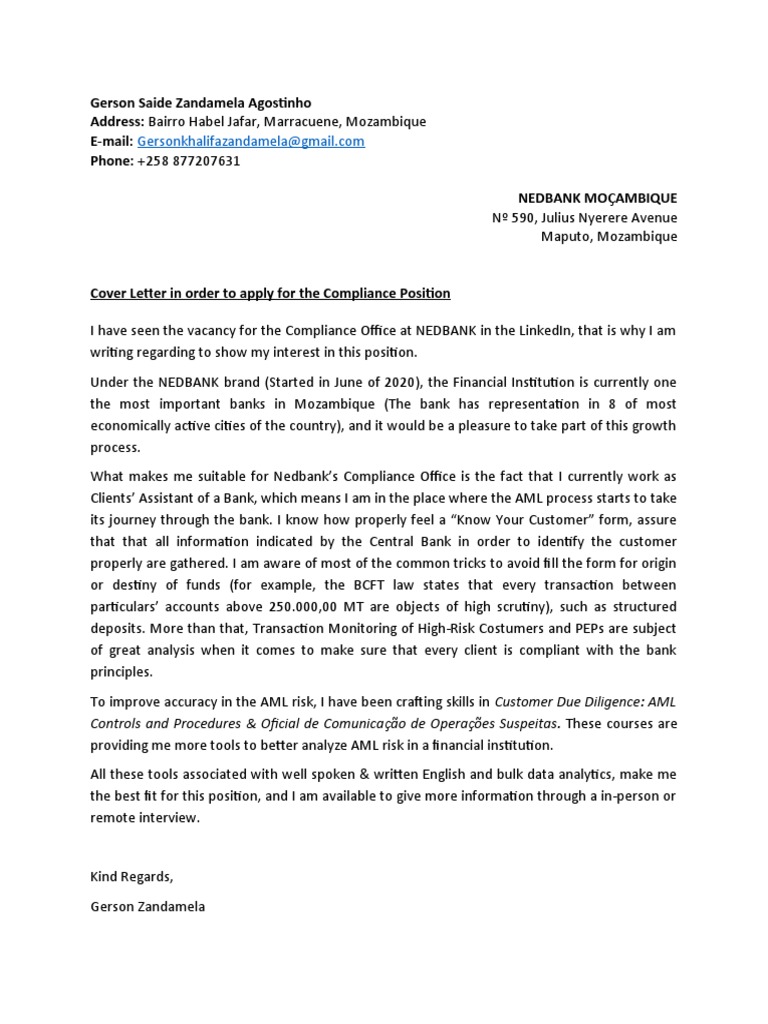 Cover. Letter For Job Hunting | PDF