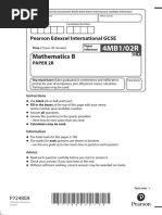 IG Mathematics A - Mark Scheme 1H (Nov. 2024) | PDF