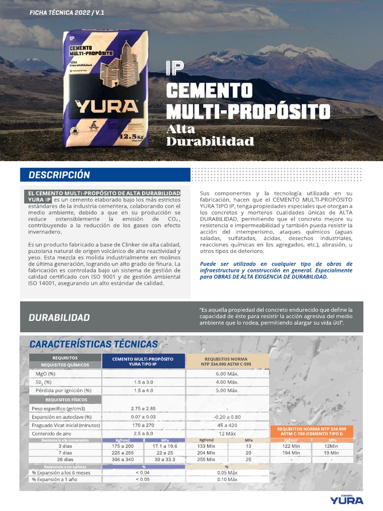 Ficha Técnica Yura Ip - 2022 | PDF