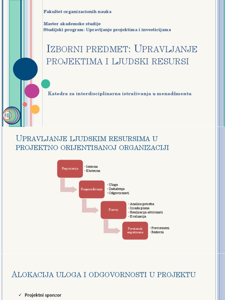 Alokacija Uloga I Odgovornosti | PDF