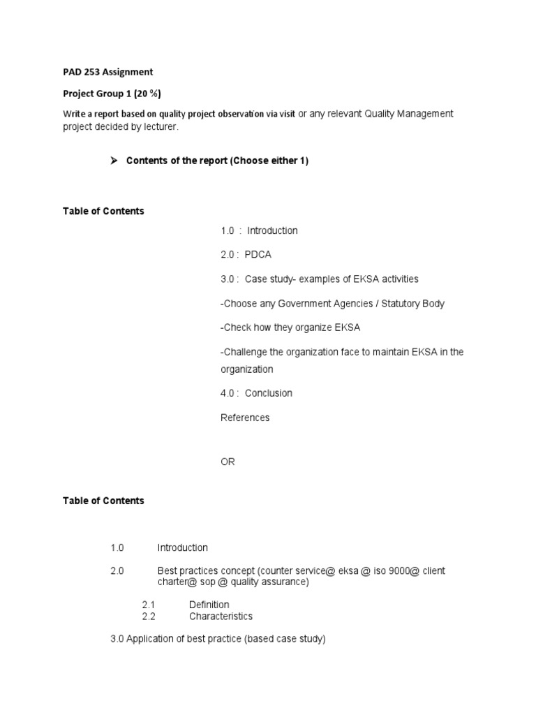 PAD 253 Assignment | PDF